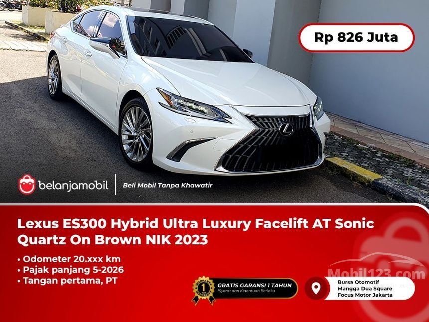 Jual Mobil Lexus ES 300h 2023 Ultra Luxury 2.5 di DKI Jakarta Automatic Sedan Putih Rp 816.000. ...
