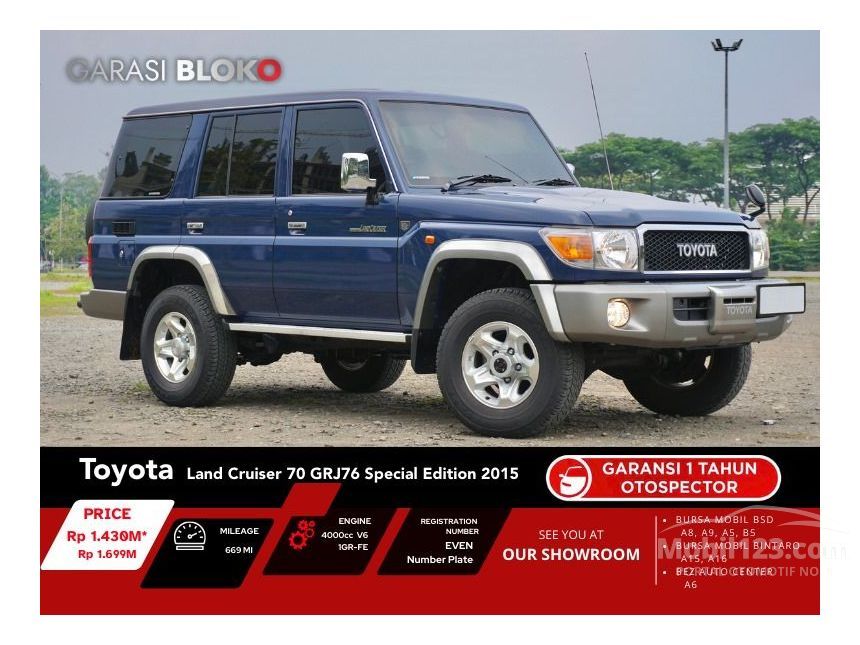 Jual Mobil Toyota Land Cruiser 2015 70 GXL 30th Anniversary 4.0 di DKI ...