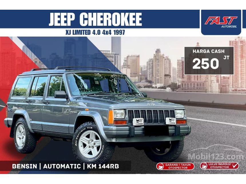 Jual Mobil Jeep Cherokee 1997 5 Door 4.0 di DKI Jakarta Automatic SUV ...