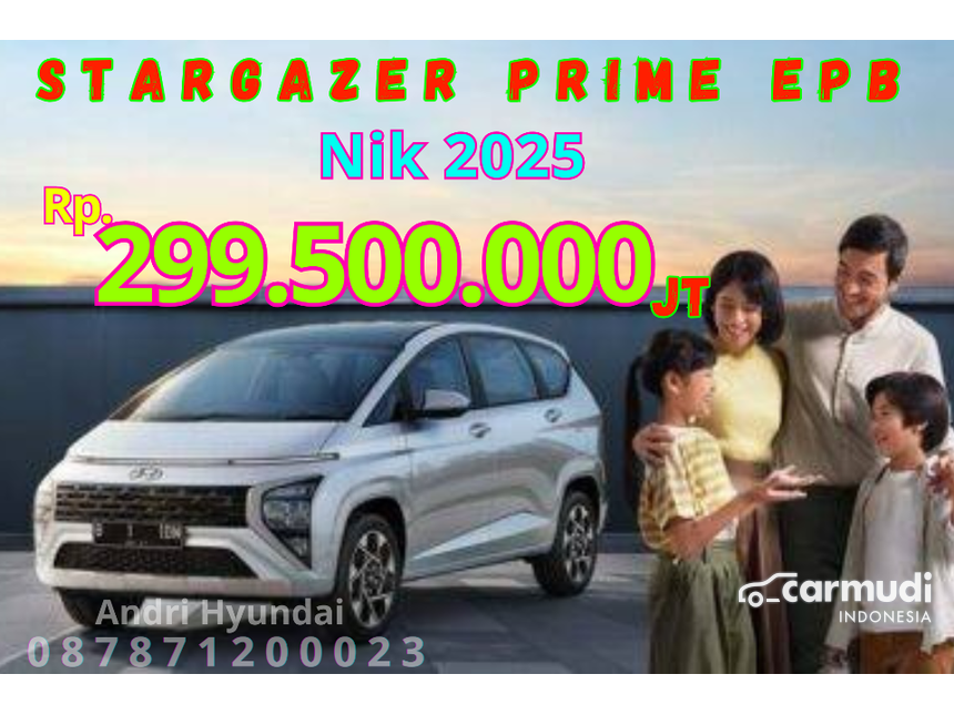 Hyundai Stargazer 2025 Prime 1.5 in DKI Jakarta Automatic MPV Silver for Rp 299.500.000 ...