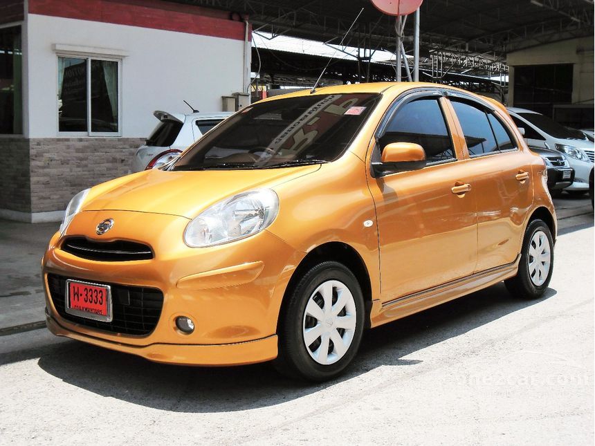 Nissan March 2010 EL 1.2 in กรุงเทพและปริมณฑล Automatic Hatchback สีส้ม ...