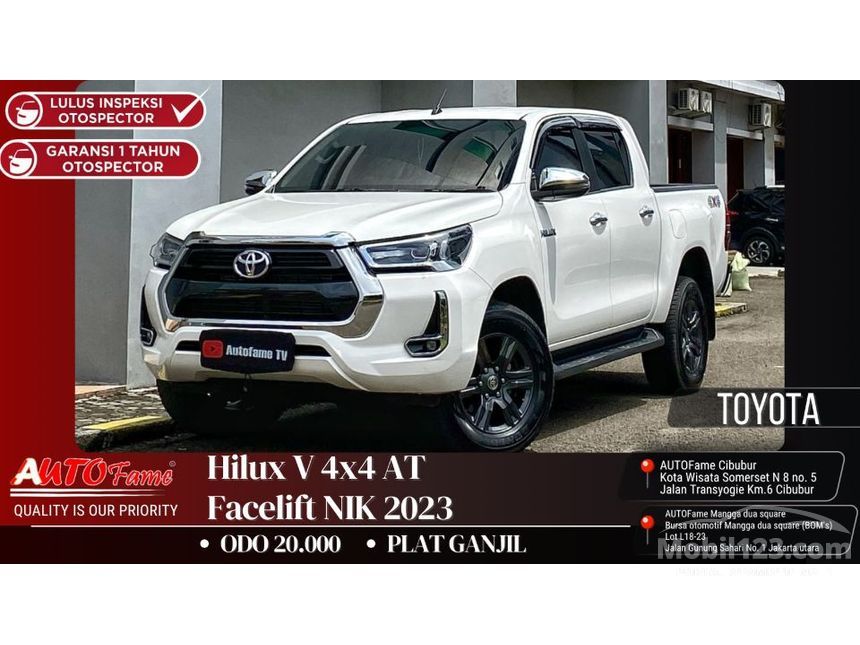 Jual Mobil Toyota Hilux 2023 V Double Cab 4X4 2.4 di DKI Jakarta Automatic Pickup Putih Rp 445. ...