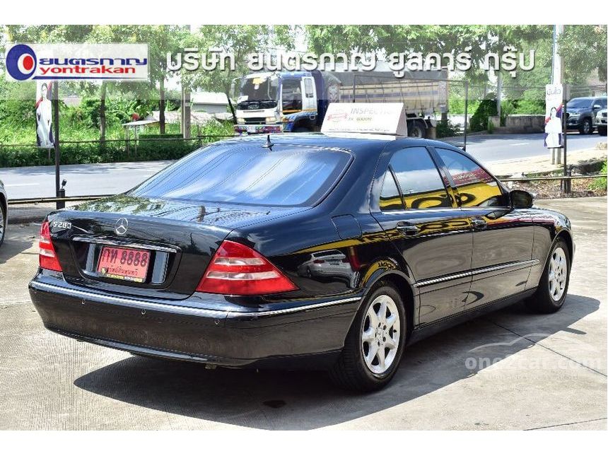 Mercedes-Benz S280 2003 W220 (ปี 99-05) 2.8 เกียร์อัตโนมัติ สีดำ ...
