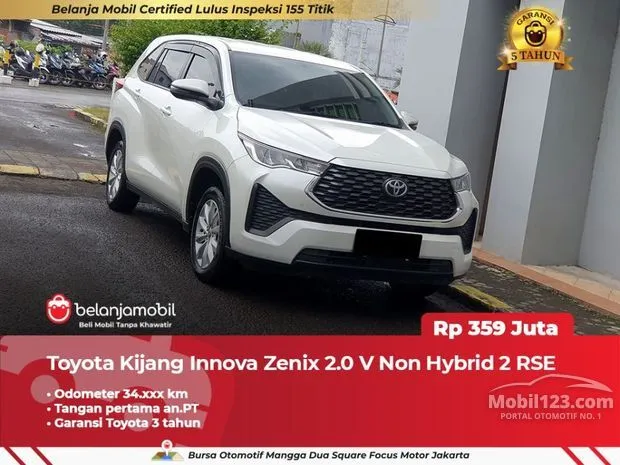 Jual Toyota Kijang Innova Zenix 2024 Bekas di Dki Jakarta Harga Kredit ...