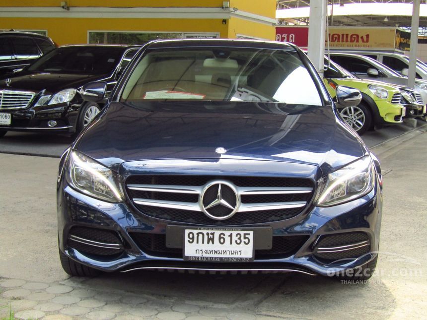Mercedes-Benz C180 2015 W205 (ปี 14-19) 1.6 เกียร์อัตโนมัติ สีน้ำเงิน | One2car.com ศูนย์รวมรถ ...