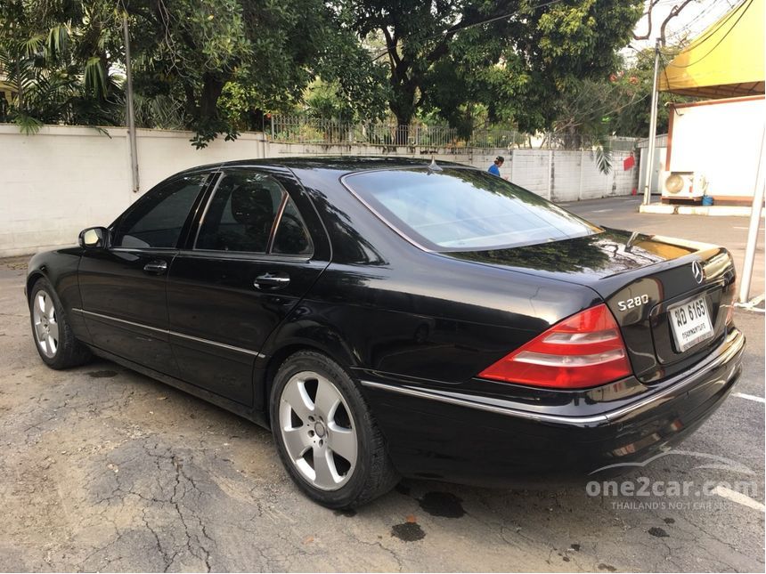 Mercedes-Benz S280 2002 W220 (ปี 99-05) 2.8 เกียร์อัตโนมัติ สีดำ ...