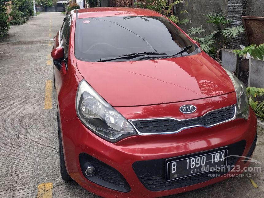 Jual Mobil KIA Rio 2012 UB 1.4 di Jawa Barat Automatic Hatchback Merah ...