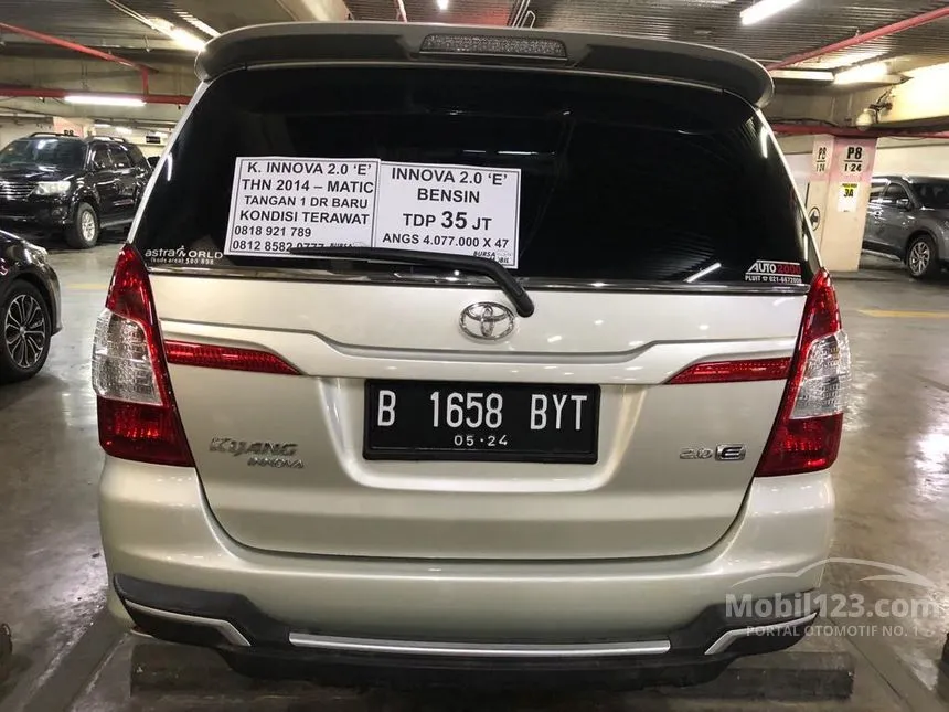 Jual Mobil Toyota Kijang Innova 2014 E 2.0 di DKI Jakarta Automatic MPV ...