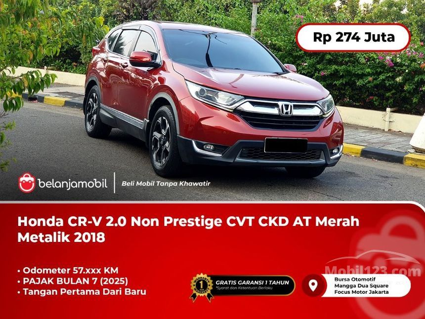 Jual Mobil Honda CR-V 2018 Turbo 1.5 di DKI Jakarta Automatic SUV Merah Rp 274.000.000 ...