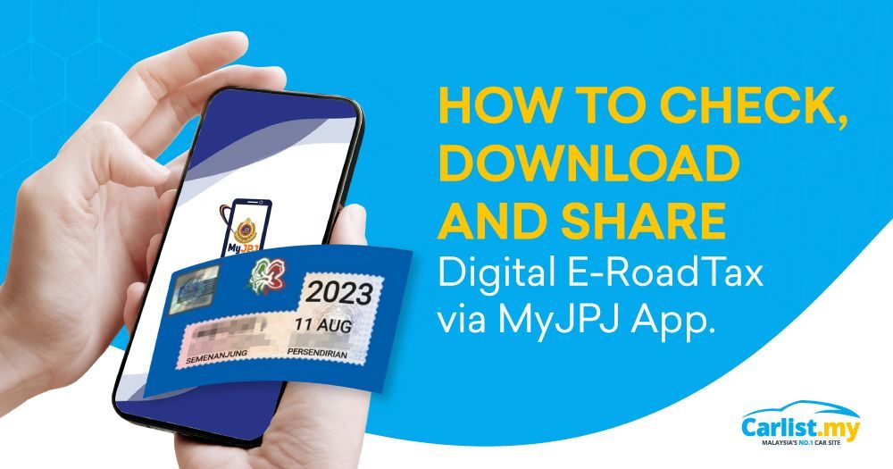 How to Check, Download, and Share Digital E-Road Tax with MyJPJ App ...