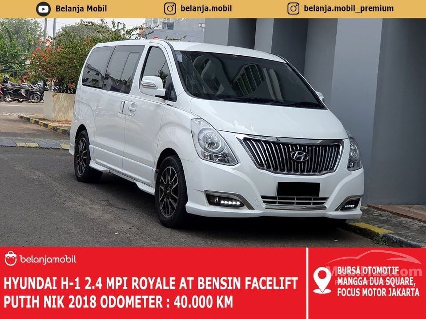 Jual Mobil Hyundai H-1 2018 Royale 2.4 di DKI Jakarta Automatic MPV Putih Rp 299.000.000 ...