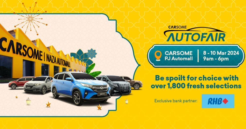 CARSOME AutoFair returns for 2024 at PJ Automall, 8-10 March 2024 ...