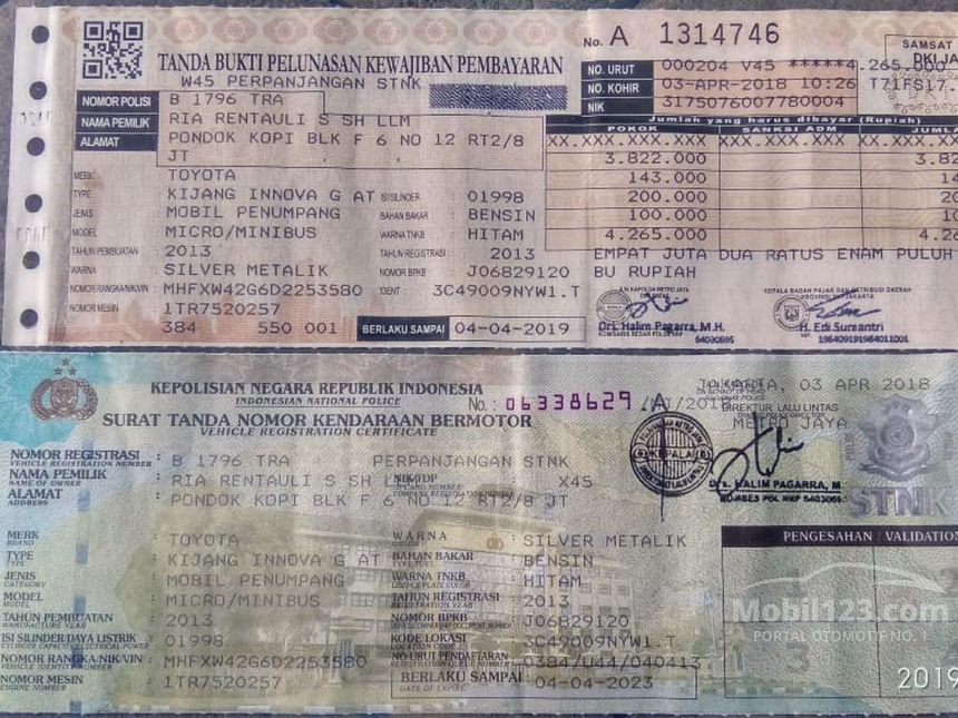 Jual Mobil Toyota Kijang Innova 2013 G 2.0 di DKI Jakarta Automatic MPV ...