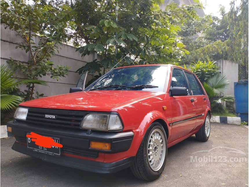 Jual Mobil Toyota Starlet 1987 1.3 di Jawa Barat Manual Hatchback Merah ...