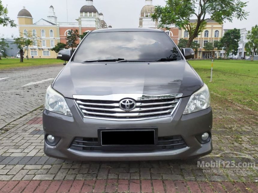 Jual Mobil Toyota Kijang Innova 2013 V 2.0 di Banten Automatic MPV Abu ...